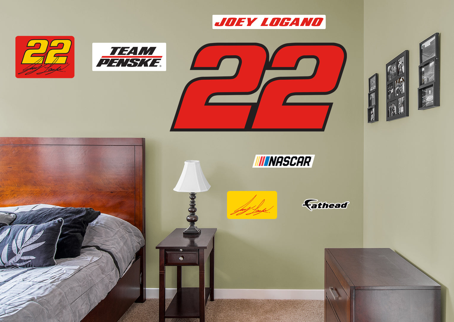 Joey Logano #22 Logo - RealBig Logo Collection - Official NASCAR - Tea ...