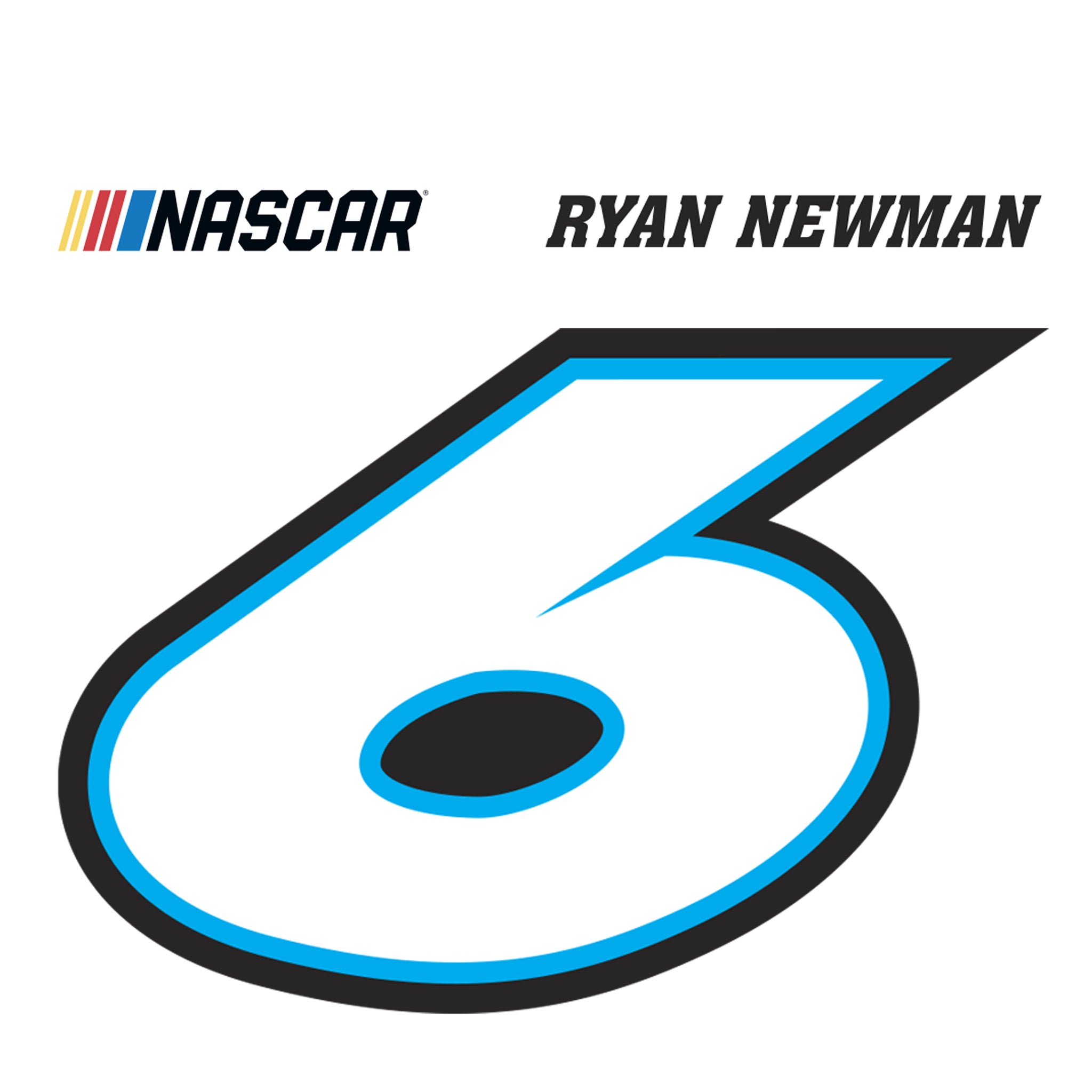 Ryan Newman #6 Logo - RealBig Collection - Official NASCAR - Reusable ...