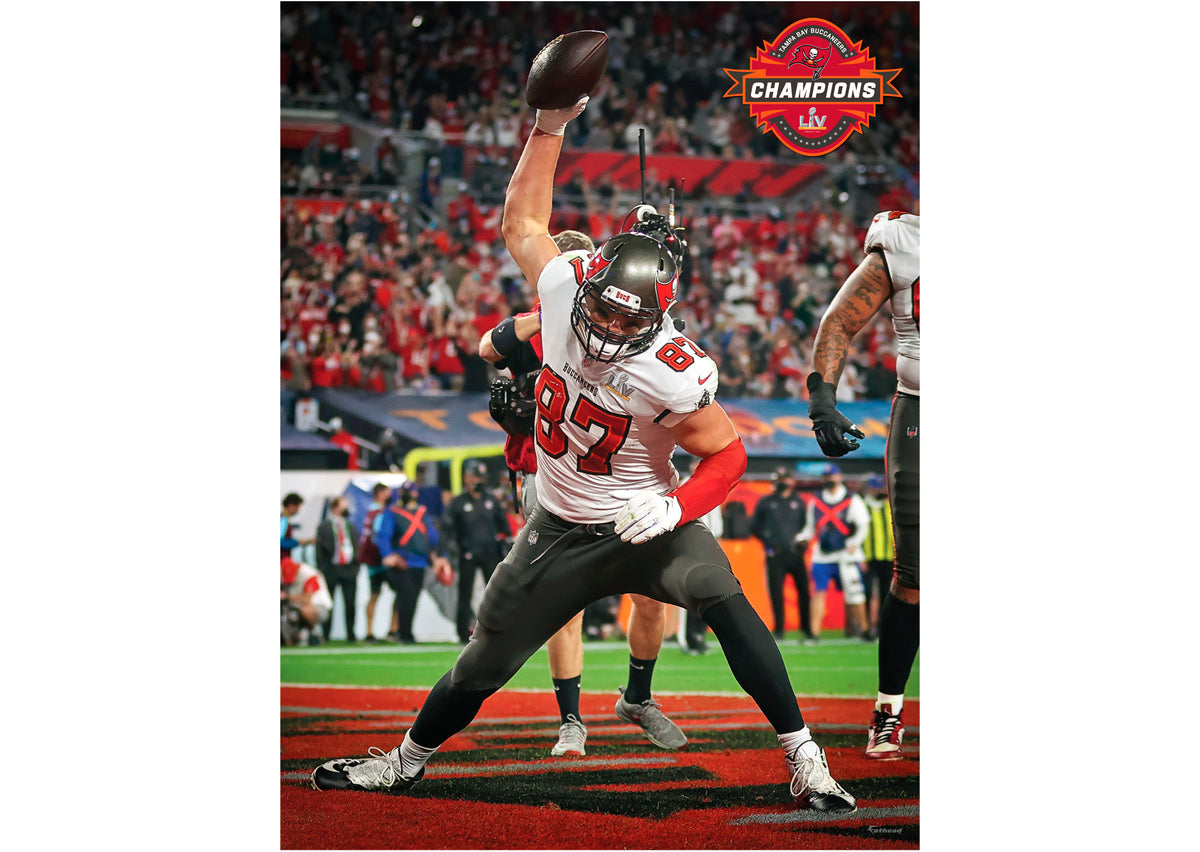 Rob Gronkowski - Super Bowl Spike - Peel & Stick Poster - Official NFL ...