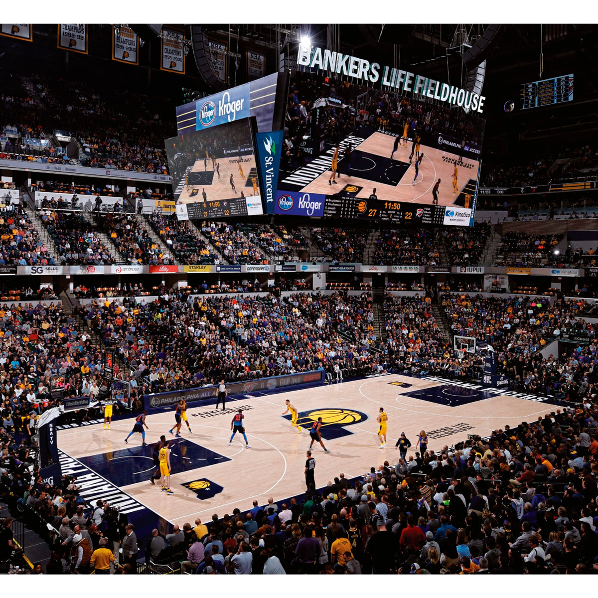 Arena Mural - Peel & Stick Poster - Official NBA - Indiana Pacers - Re ...