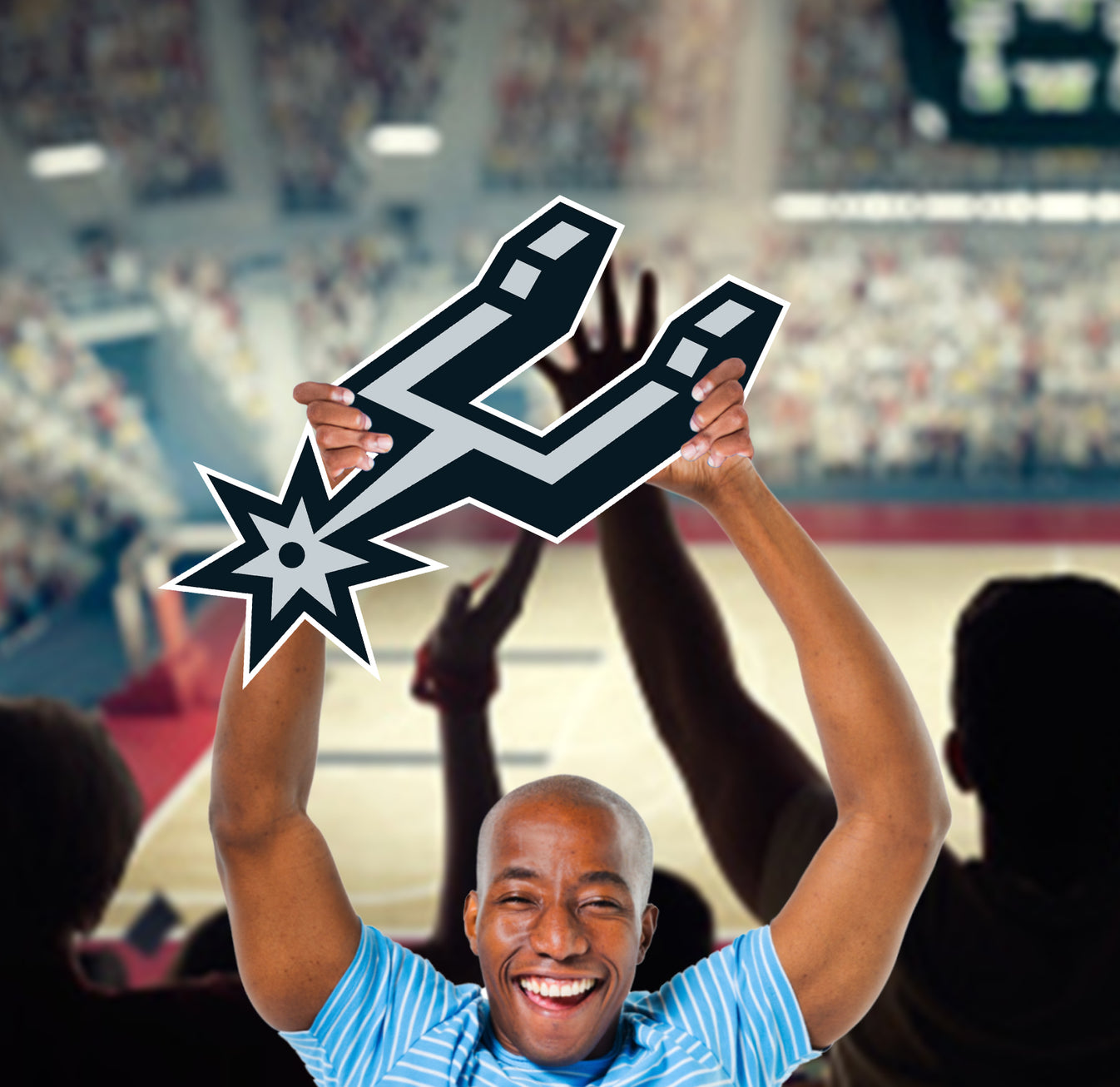 Logo - Big Head - Official NBA - San Antonio Spurs - Foam Core Cutout ...