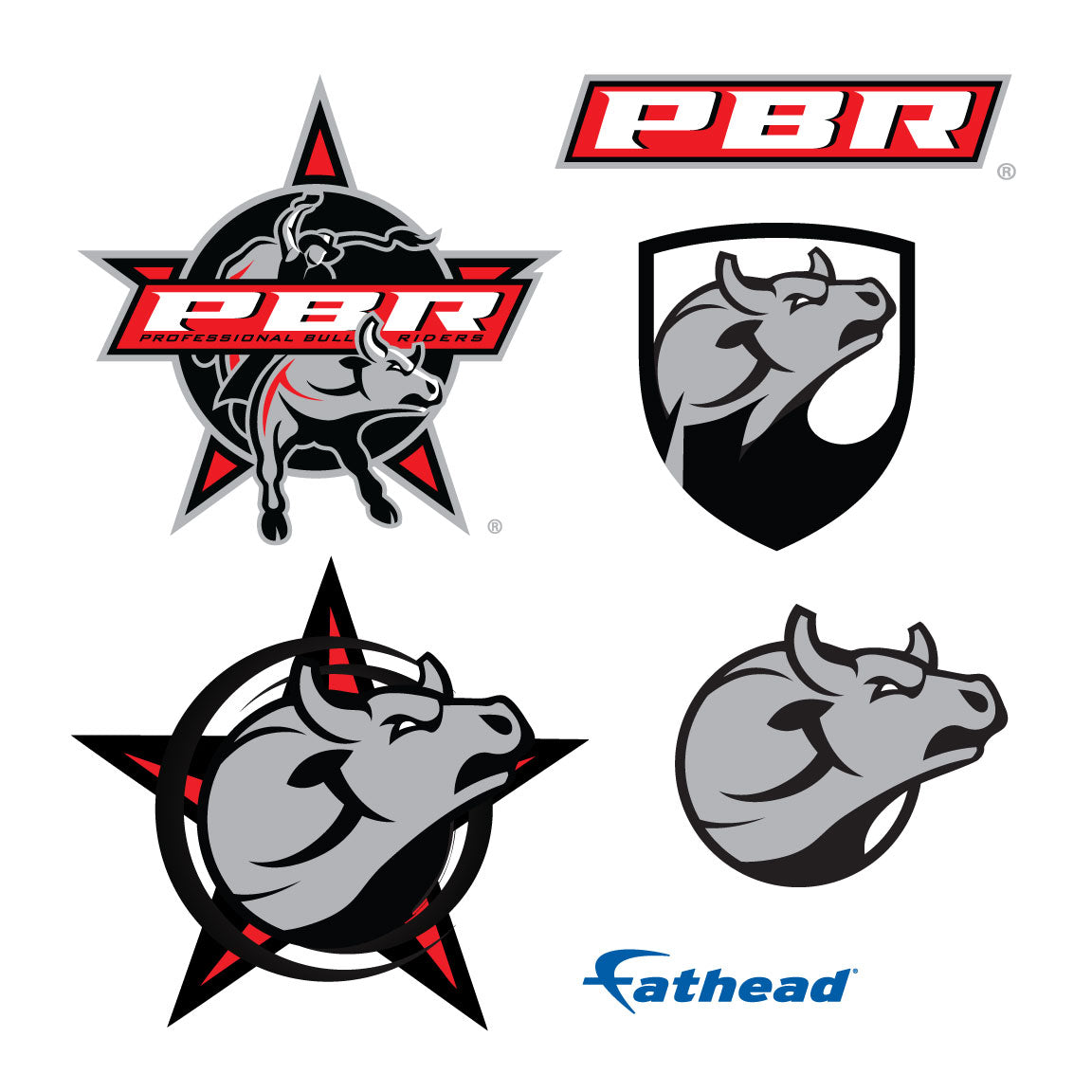 PBR: Bulls Minis - Officially Licensed Pro Bull Riding Removable ...