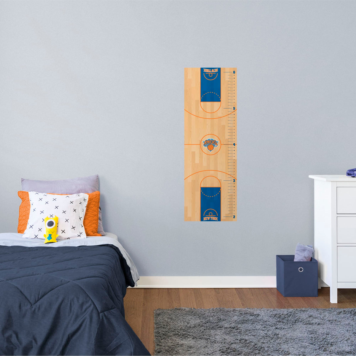 New York Knicks - Growth Chart - Official NBA - Reusable Vinyl Wall De ...