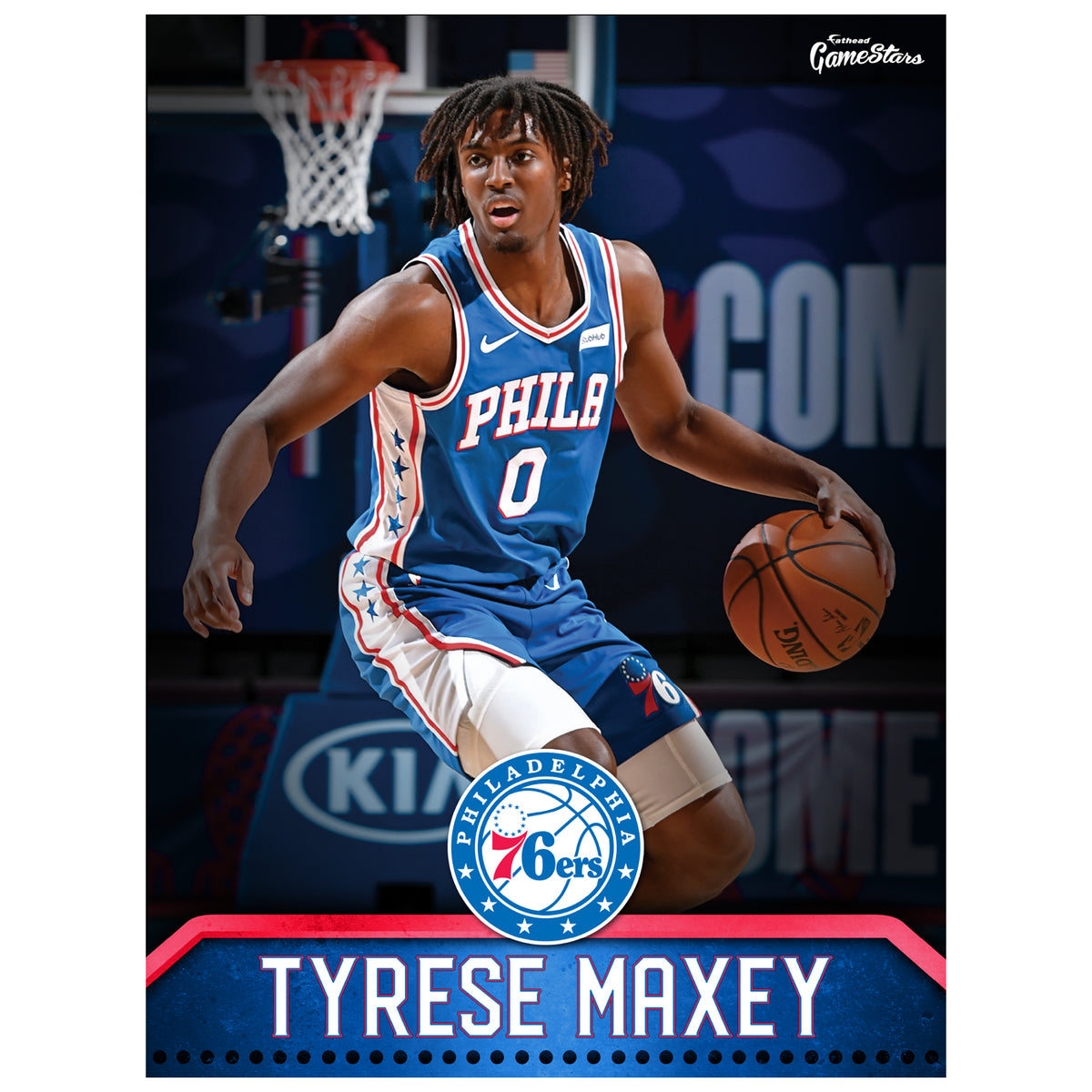 Tyrese Maxey - GameStars Series - Peel & Stick Poster - Official NBA ...