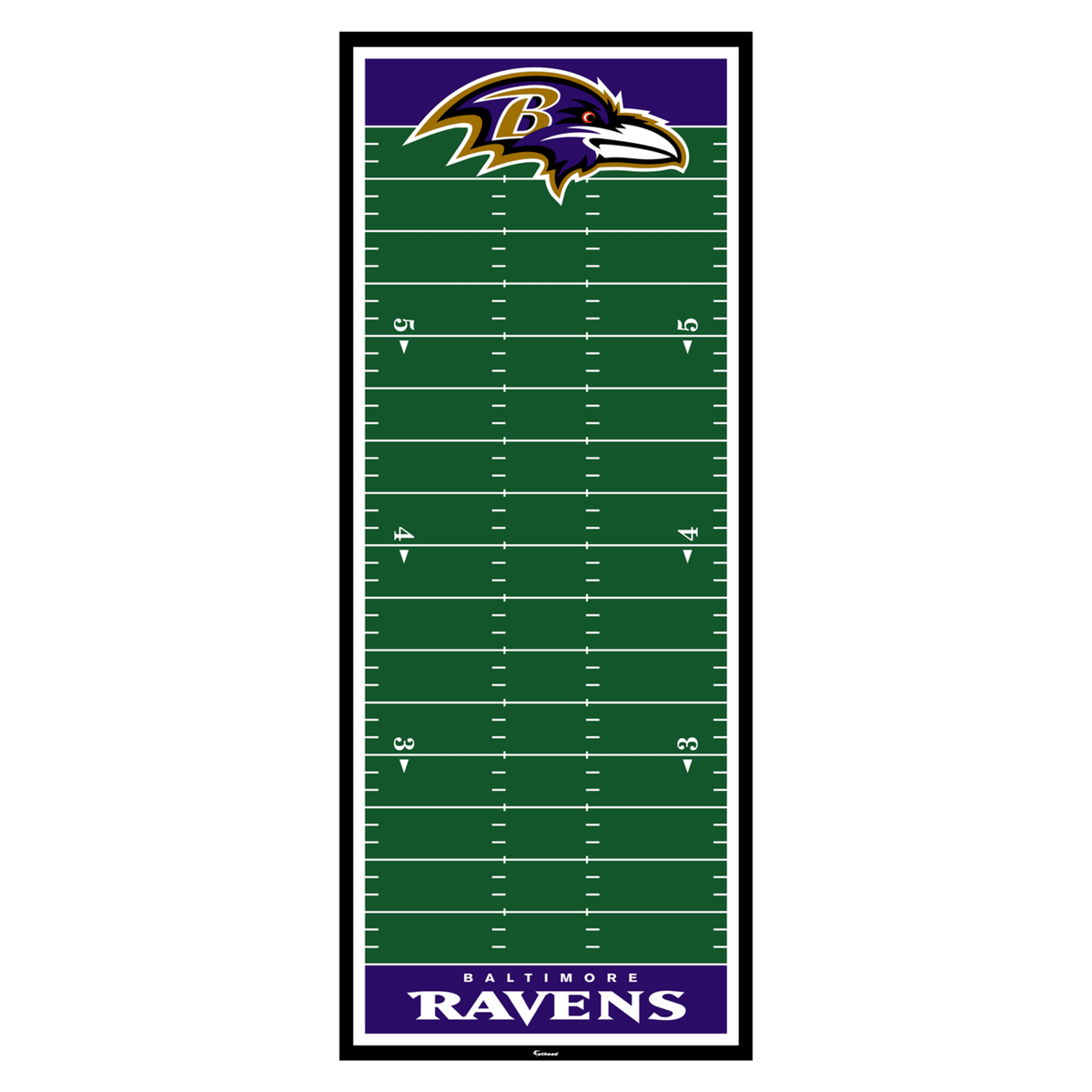 Baltimore Ravens - Growth Chart - Official NFL - Reusable Vinyl Wall D ...