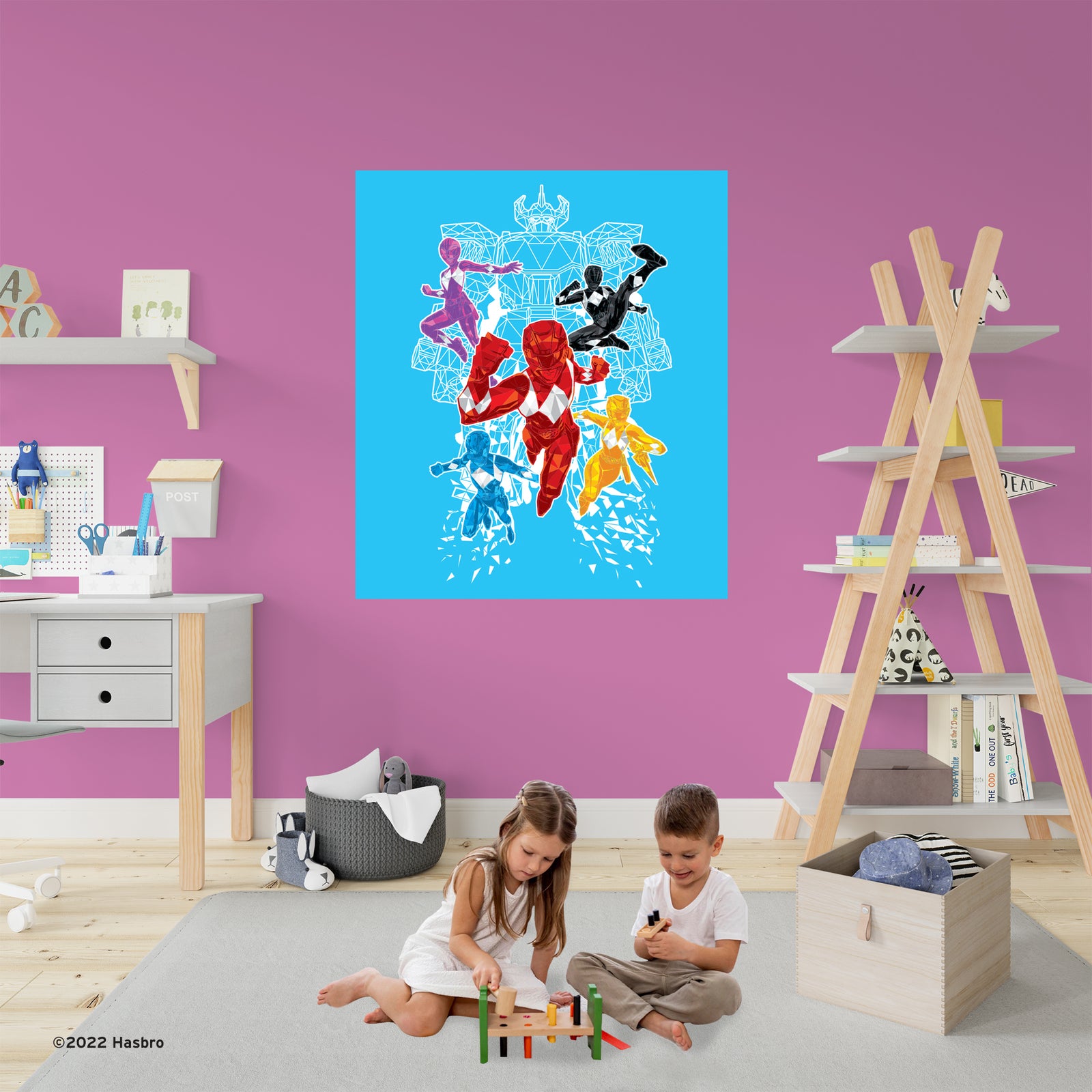 Power Rangers - "Team Work" - Peel & Stick Poster - Official Hasbro ...