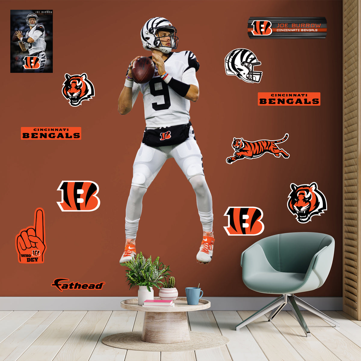 Joe Burrow - RealBig White Uniform Collection - Official NFL - Cincinn ...