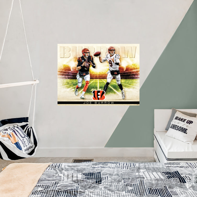 Joe Burrow - Icon Series - Peel & Stick Poster - Official NFL - Cincin ...