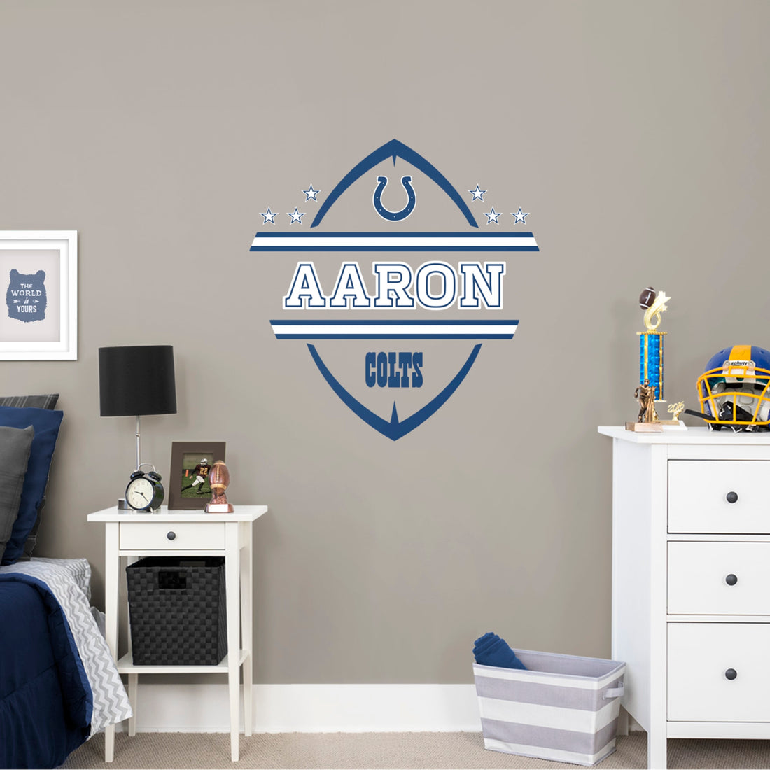 Indianapolis Colts - Badge - With Personalized Name - Official NFL - R ...