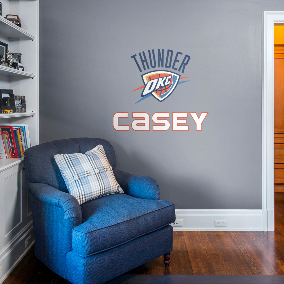 Oklahoma City Thunder - "Thunder" Logo - With Personalized Name - Offi ...