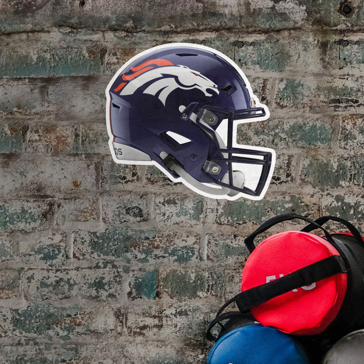 Denver Broncos - Helmet - Outdoor Wall Decals - Official NFL - Scratch ...