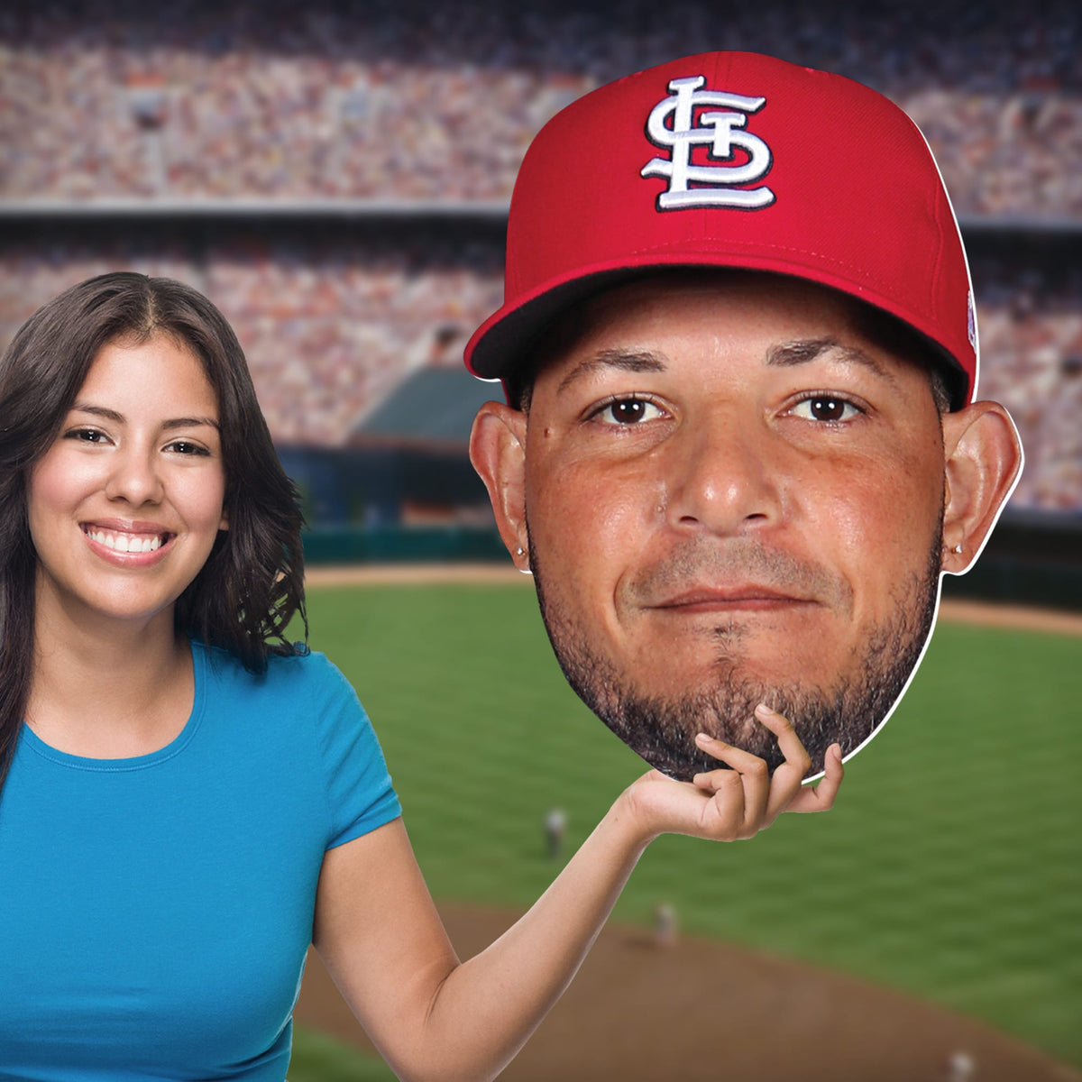 Yadier Molina - Big Head - Official MLB - St. Louis Cardinals - Foam C ...