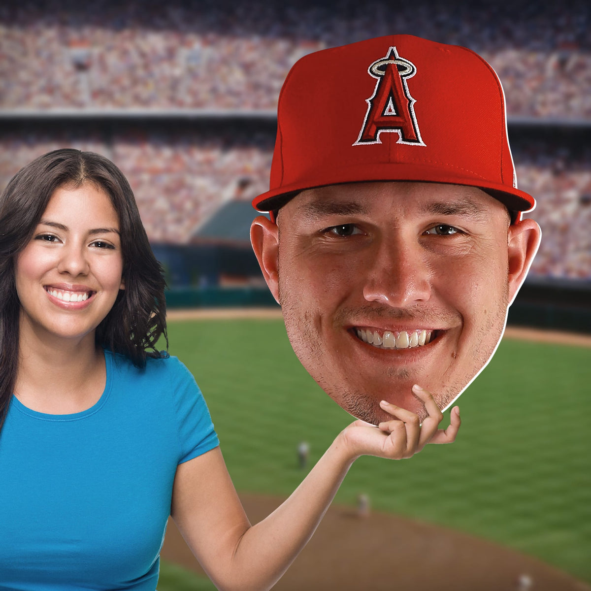 Mike Trout: Big Head MLB Foam Cutout | Fathead Official Site
