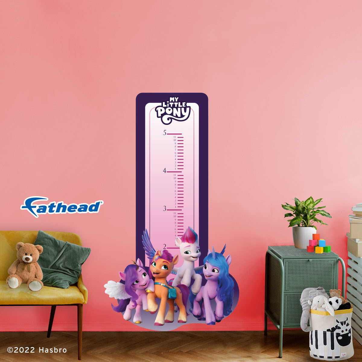 My Little Pony Together - Growth Chart - Official Hasbro - Reusable Vi ...