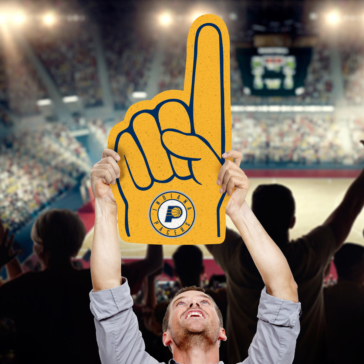 Foam Finger - Big Head - Official NBA - Indiana Pacers - Foam Core Cut ...