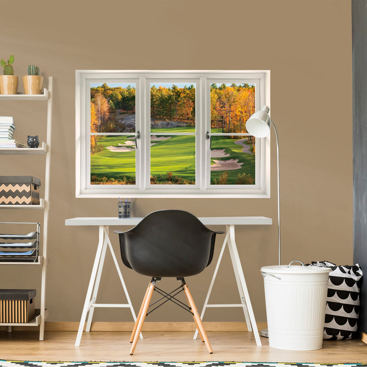 Instant Window: Fall Golf Tee Box Wall Graphic | Fathead Official Site