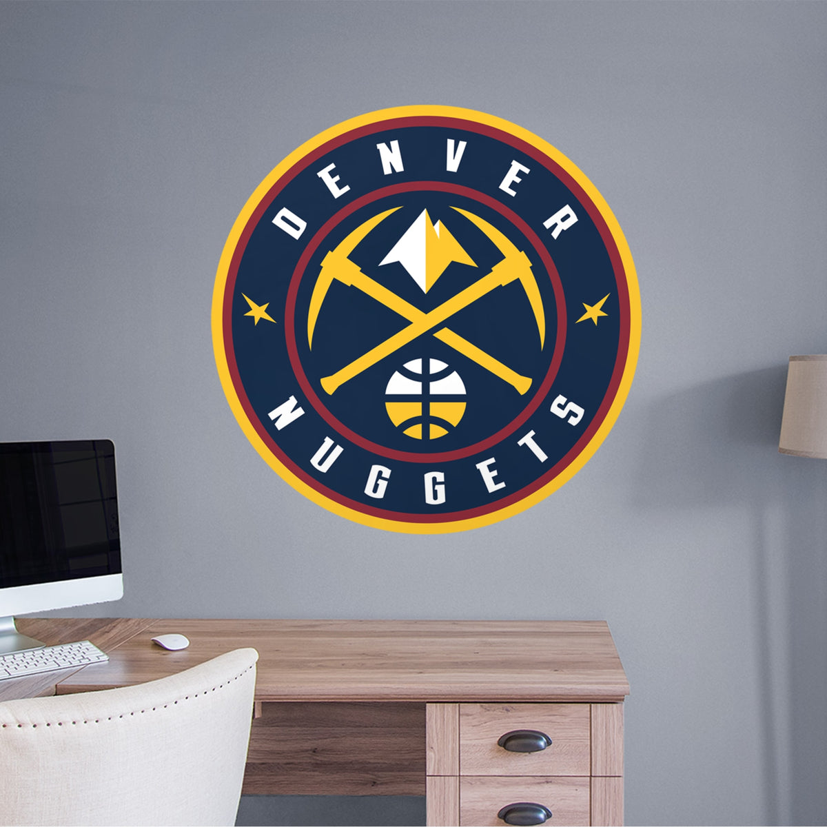 Denver Nuggets: Logo Removable Wall Decal | Fathead Official Site