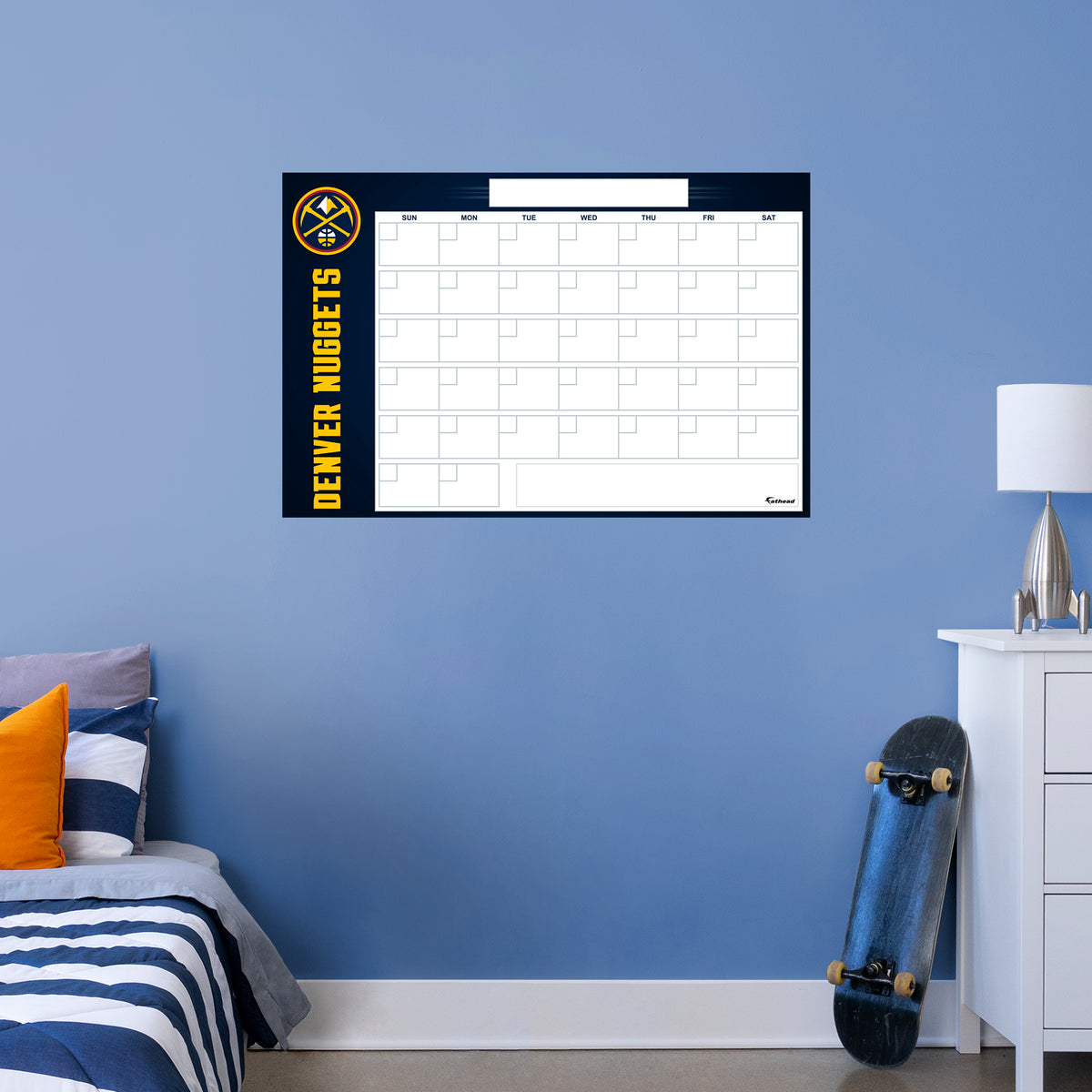 Denver Nuggets - Dry Erase Calendar - Official NBA - Reusable Vinyl Wa ...