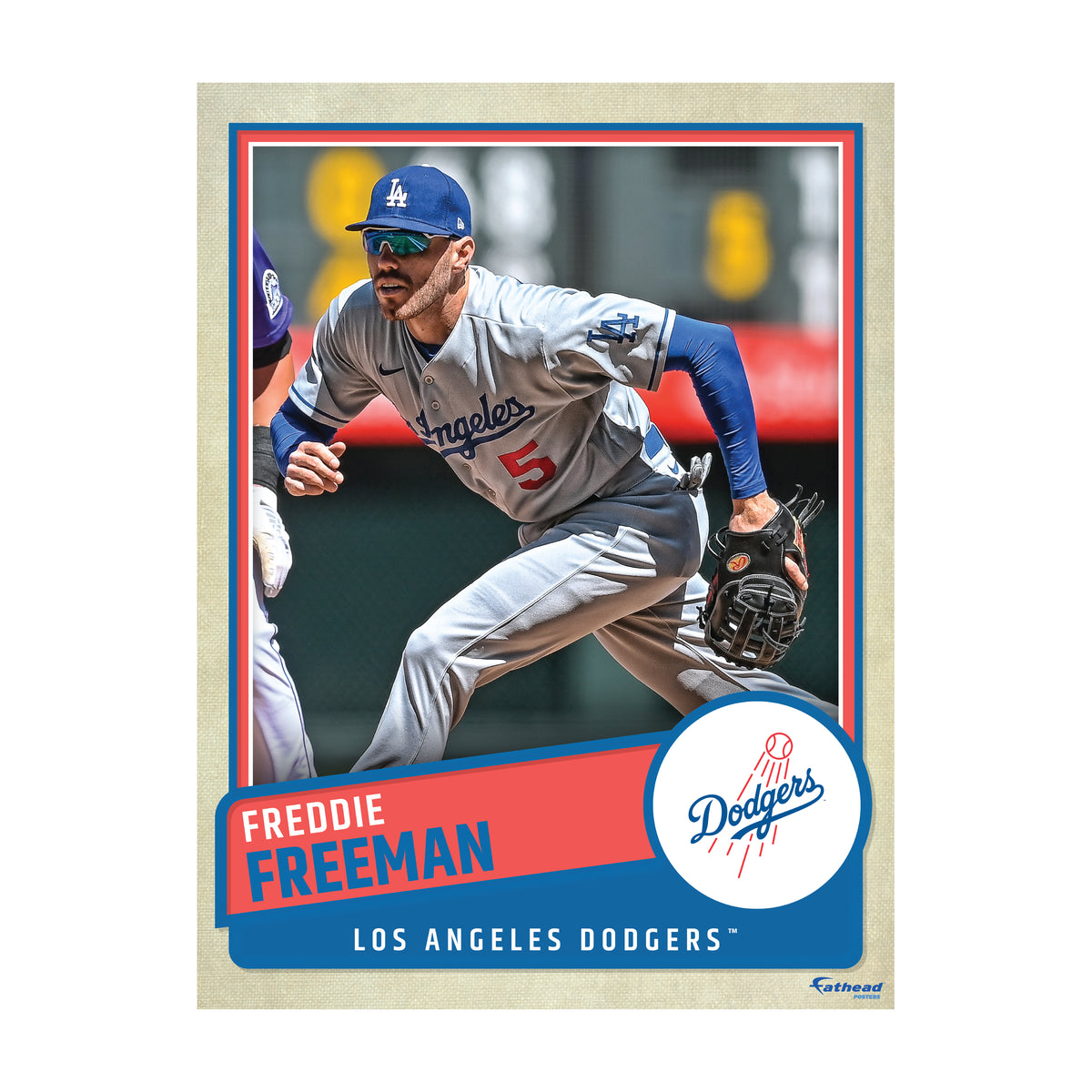 Freddie Freeman - Peel & Stick Poster - Official MLB - Los Angeles Dod ...