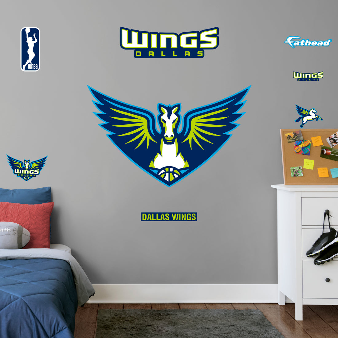 Dallas Wings: Logo - Officially Licensed WNBA Removable Wall Decal ...