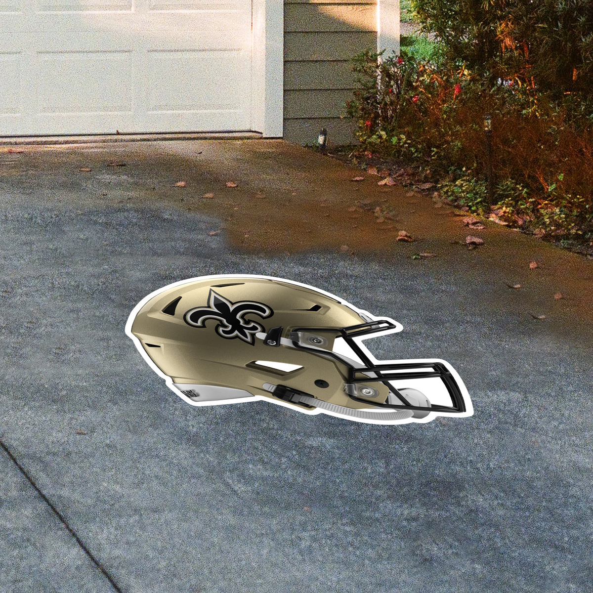 New Orleans Saints - Helmet - Outdoor Floor Decal - Official NFL - Scr ...
