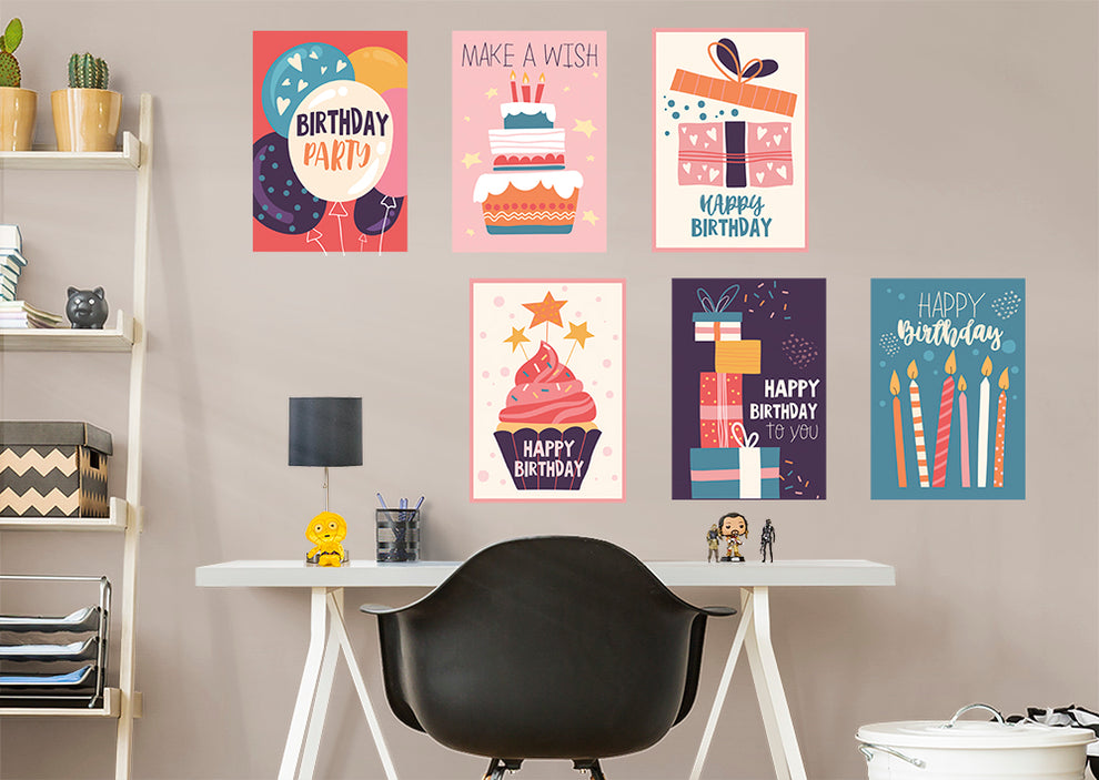Birthday Party Collection Removable Wall Adhesive Decal – Fathead