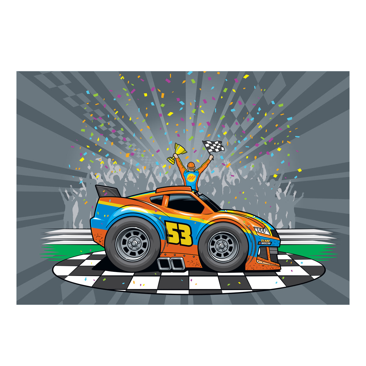 Rookies Winner's Circle - Peel & Stick Poster - Official NASCAR - Reus ...