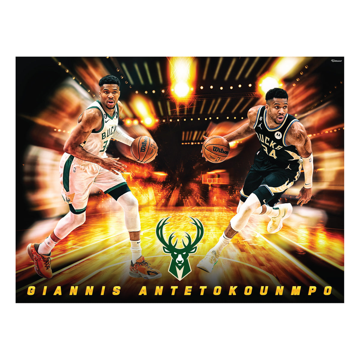 Giannis Antetokounmpo - Icon Series - Peel & Stick Poster - Official N ...
