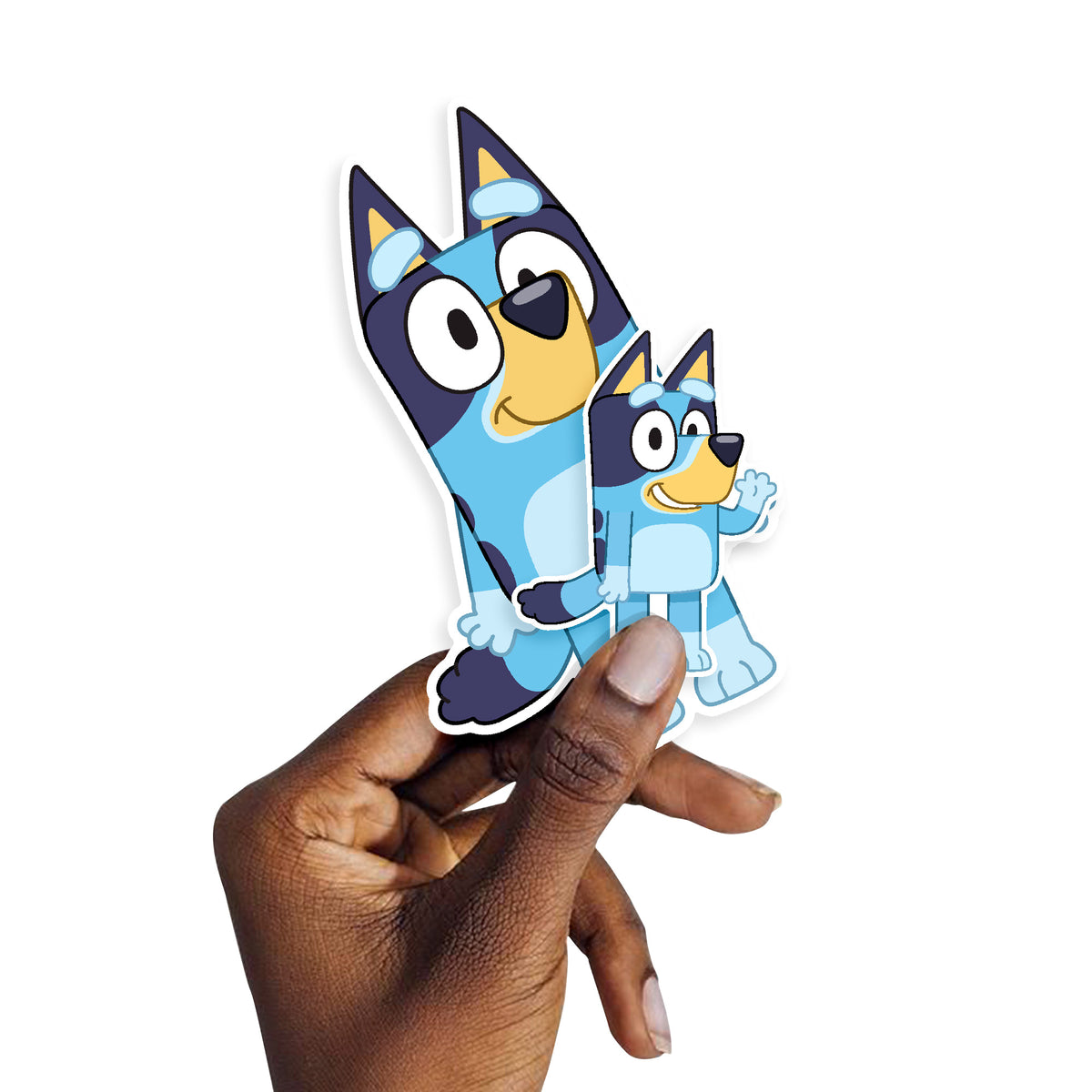 Bluey - 5 Character Minis (Mixed Sizes) - Official BBC - Reusable Viny ...