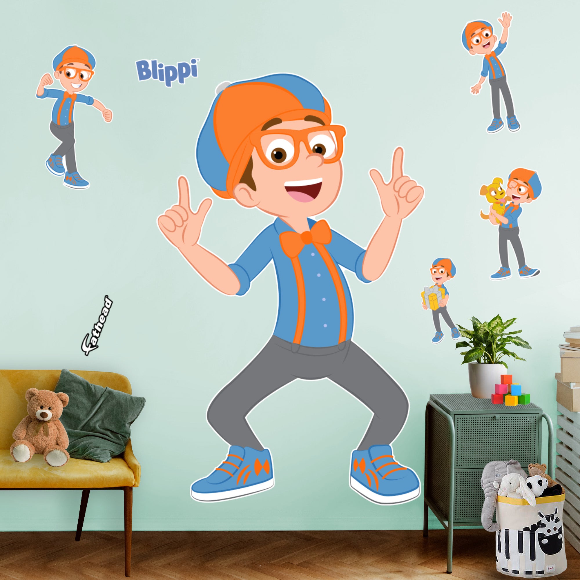 Blippi RealBig - Officially Licensed Blippi Removable Adhesive Decal ...
