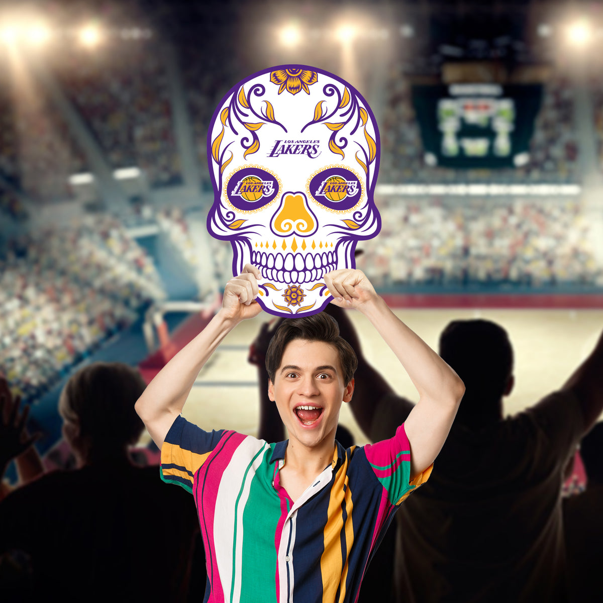Skull Logo - Big Head - Official NBA - Los Angeles Lakers - Foam Core ...