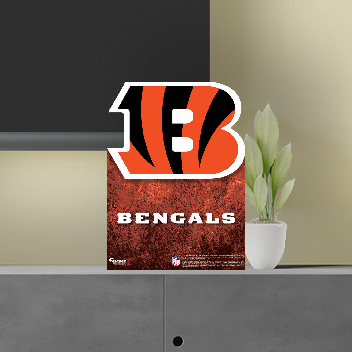 Cincinnati Bengals Logo - Mini Stand Out - Official NFL - Cardstock Cu ...