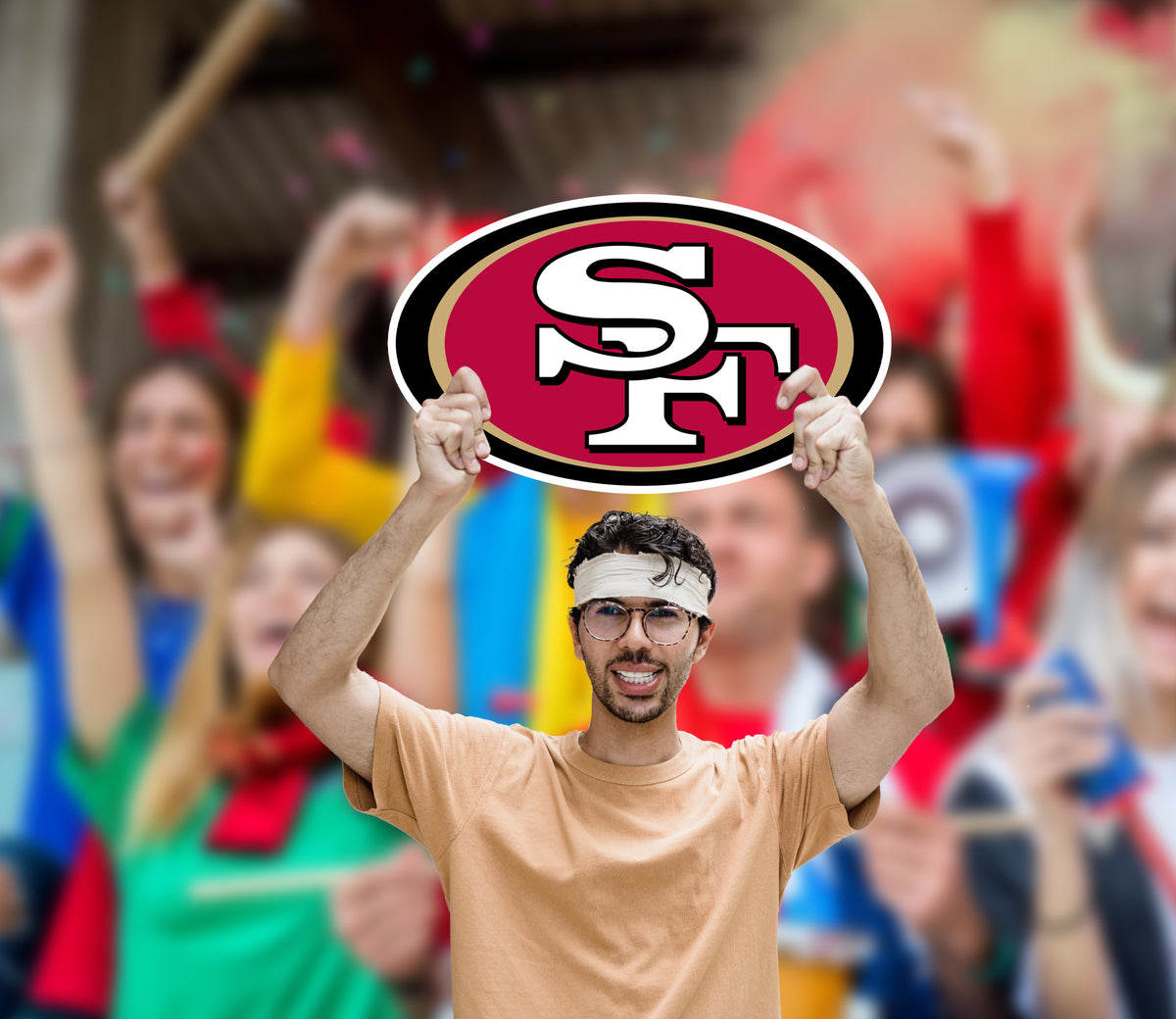 Logo - Big Head - Official NFL - San Francisco 49ers - Foam Core Cutou ...