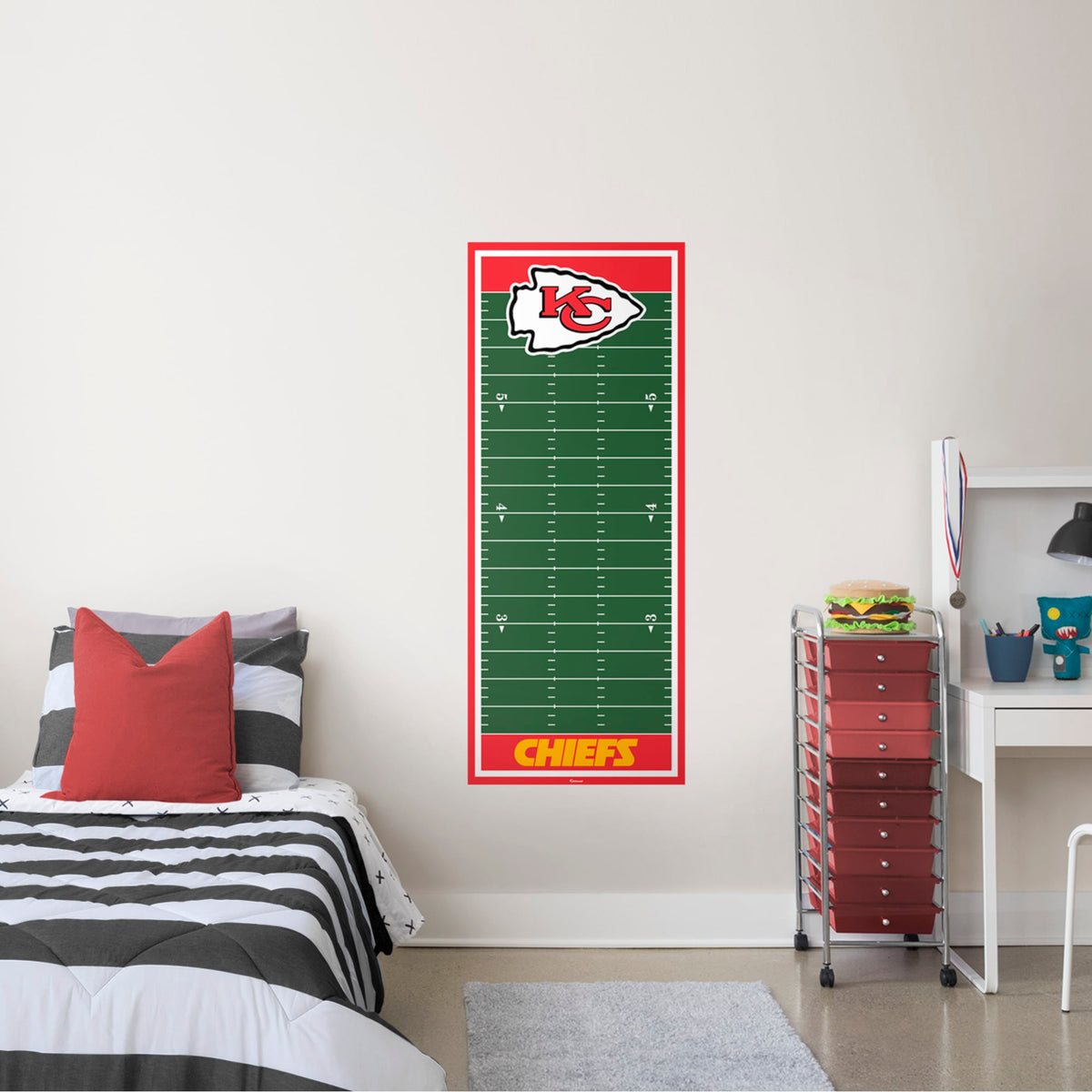 Kansas City Chiefs - Growth Chart - Official NFL - Reusable Vinyl Wall ...