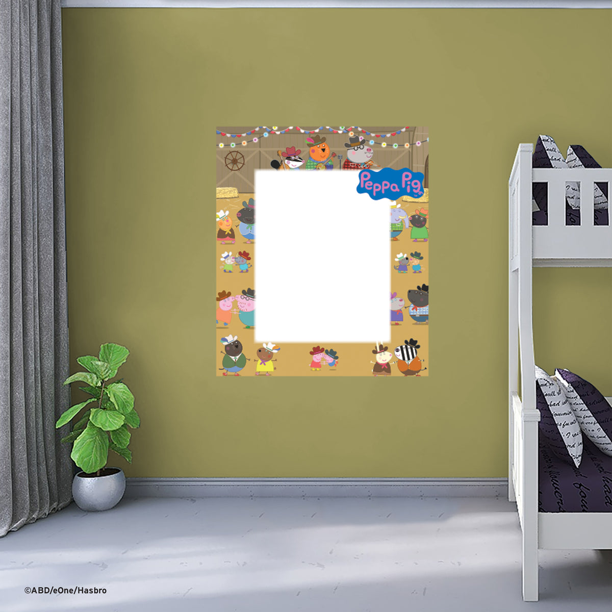 Peppa Pig - Barn Dance - Dry Erase - Official Hasbro - Reusable Vinyl ...