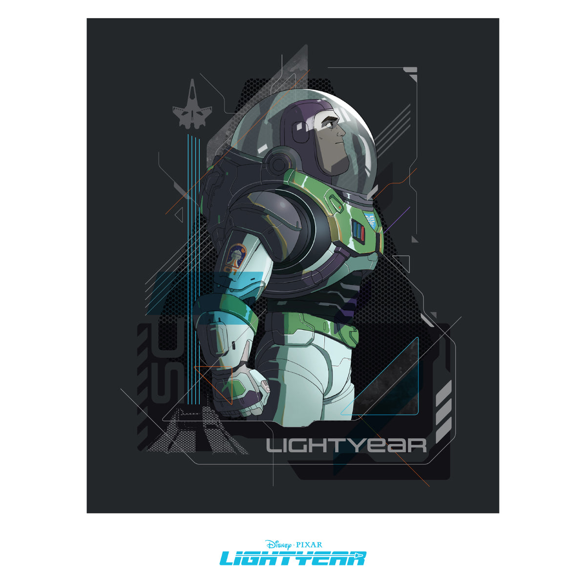 Buzz Lightyear - Abstract Geo - Peel & Stick Poster - Official Disney ...