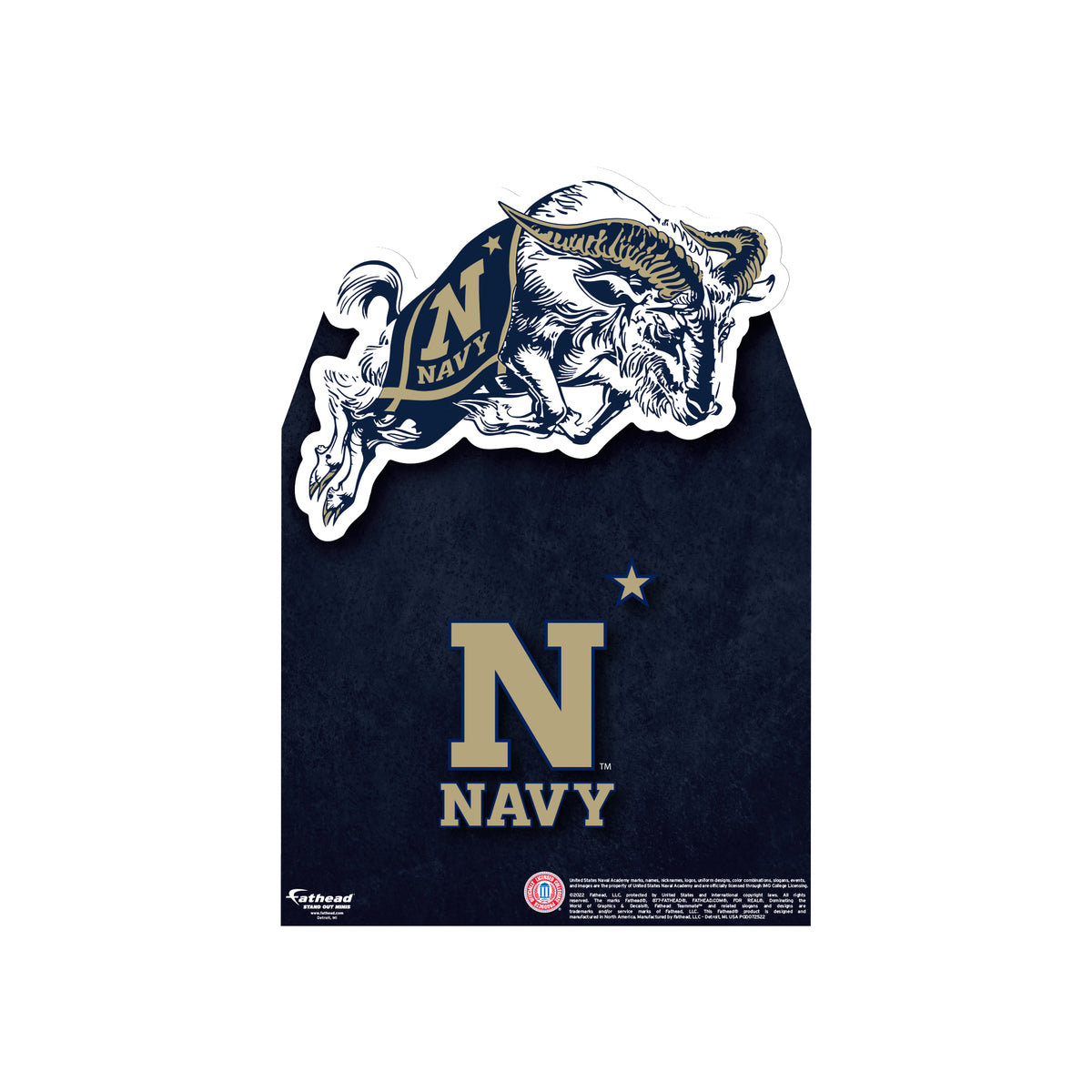 Navy Midshipmen - Mini Stand Out - Official NCAA - Cardstock Cutout ...