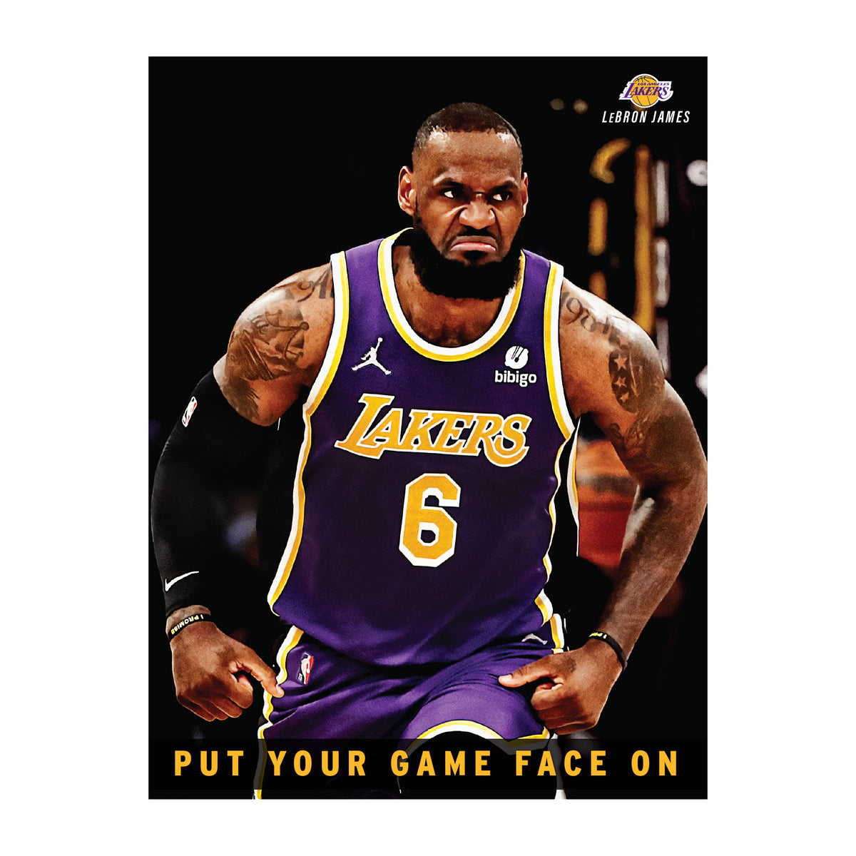 LeBron James - Intensity - Motivational - Peel & Stick Poster - Offici ...