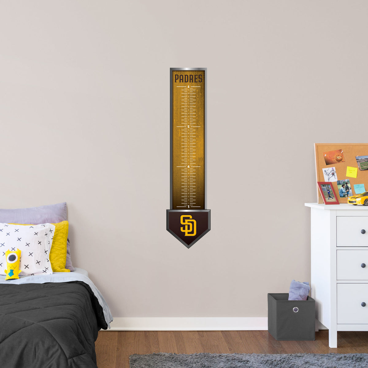 San Diego Padres - Growth Chart - Official MLB - Reusable Vinyl Wall D ...