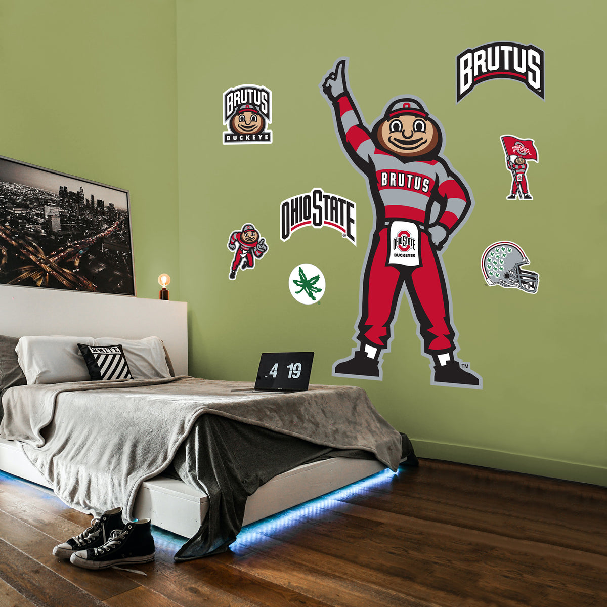 Brutus Buckeye - RealBig Illustrated Mascot Collection - Official NCAA ...