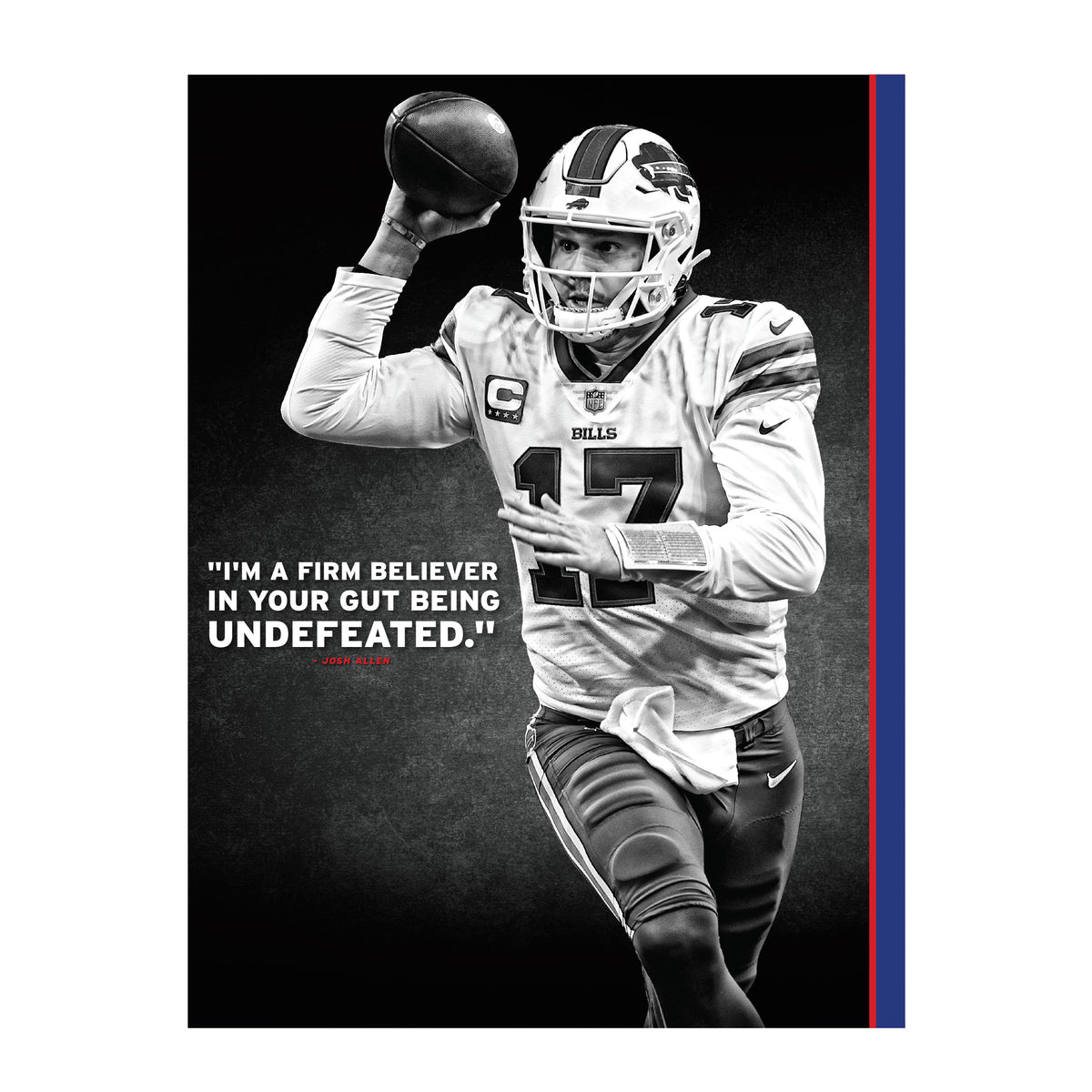 Josh Allen - Inspirational - Peel & Stick Poster - Official NFL - Buff ...