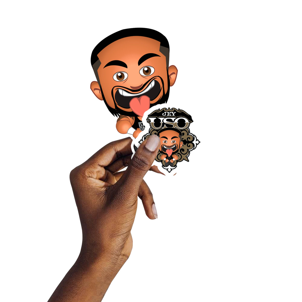 Jey Uso - 5 Minis (Mixed Sizes) - Official WWE - Reusable Vinyl Decals ...