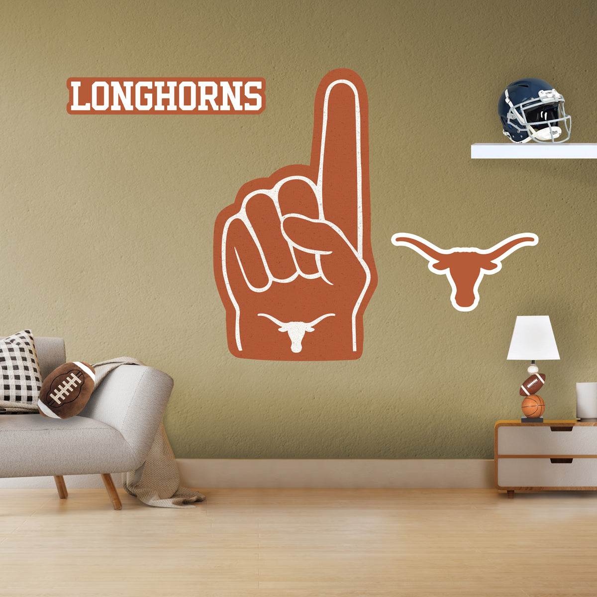 Texas Longhorns - RealBig Foam Finger Collection - Official NCAA - Reu ...