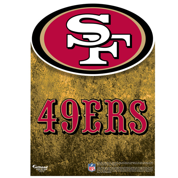 San Francisco 49ers Logo - Mini Stand Out - Official NFL - Cardstock C ...