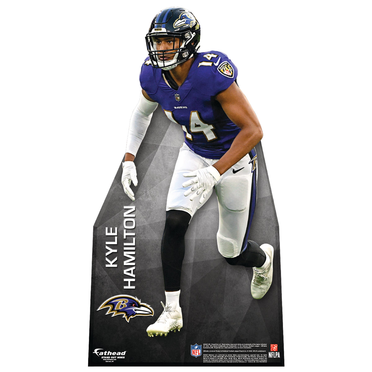 Kyle Hamilton - Mini Stand Out - Official NFL - Baltimore Ravens - Car ...