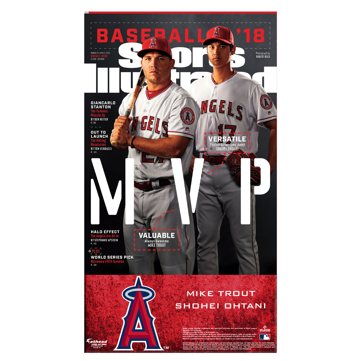 Mike Trout and Shohei Ohtani - March 2018 Sports Illustrated Cover - M ...