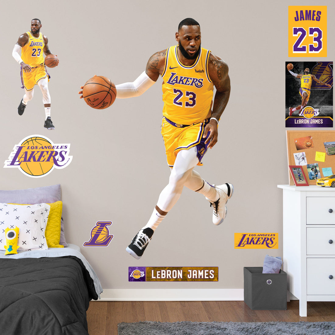 LeBron James Removable Wall Decal | Fathead Official Site
