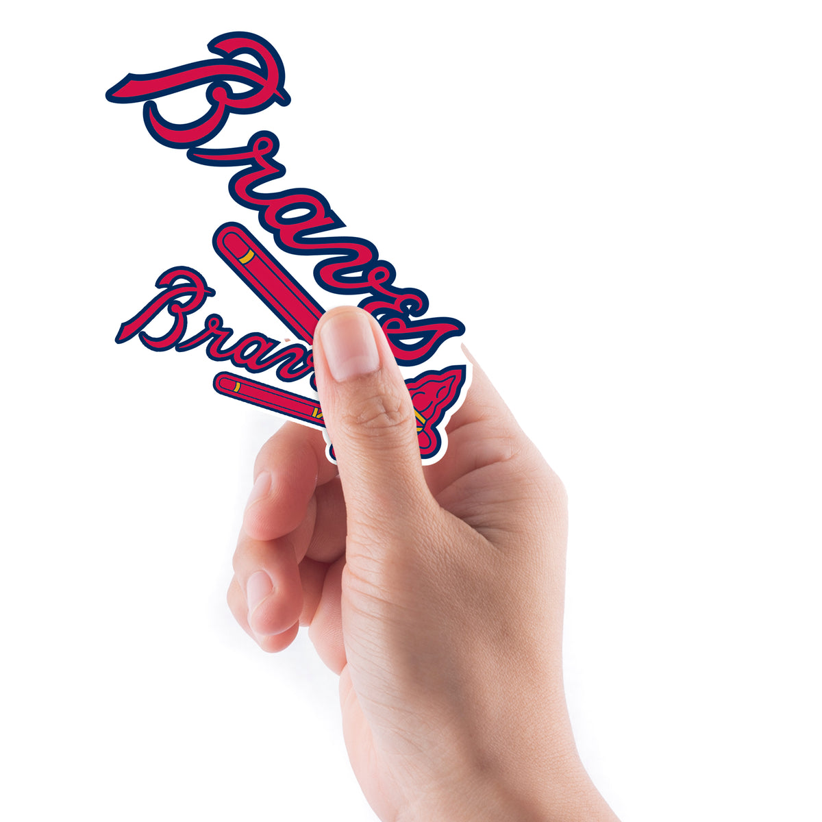 Atlanta Braves - 5 Logo Minis (Mixed Sizes) - Official MLB - Reusable ...