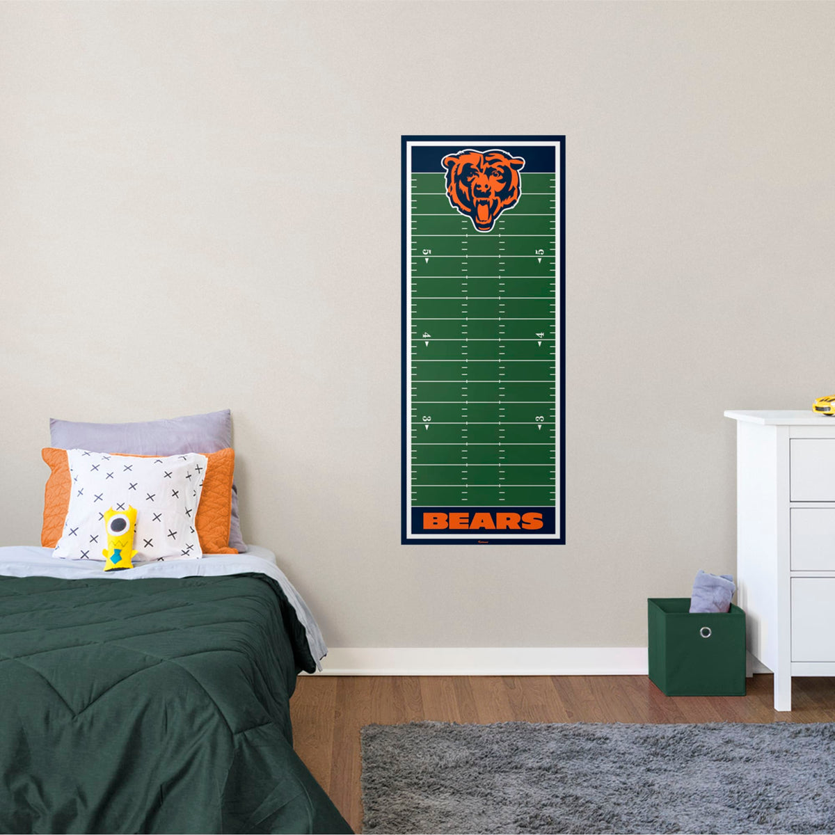 Chicago Bears - Growth Chart - Official NFL - Reusable Vinyl Wall Deca ...