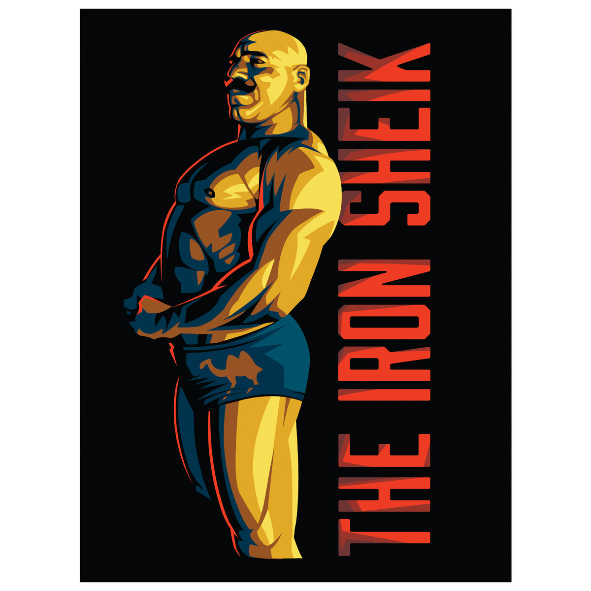 Iron Sheik - Peel & Stick Poster - Official WWE - Reusable Vinyl Wall ...